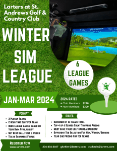 Winter Golf - Larters at St. Andrews Golf & Country Club